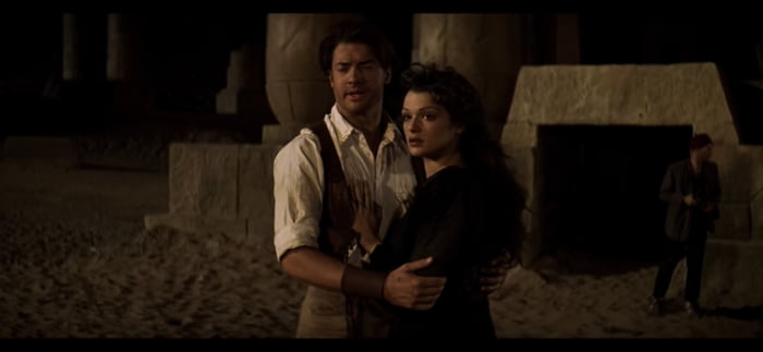 In The Mummy (1999) after the Medjai attack scene, you can see Benny ...