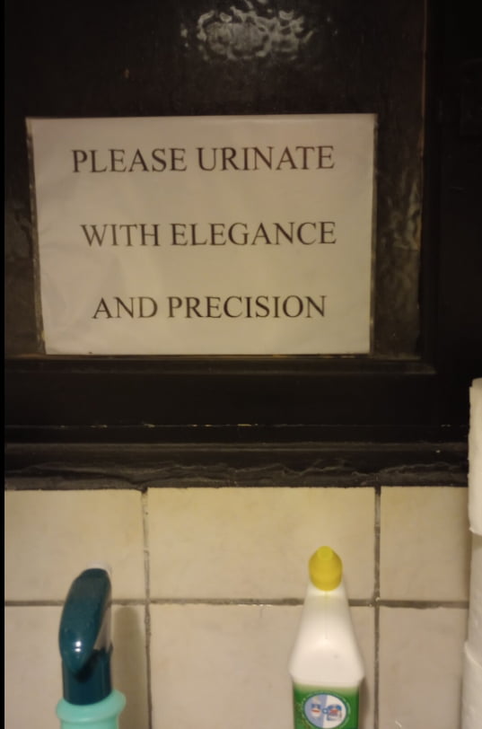 Guys have precision when peeing on turd stains but miss targets while using urinals... - 9GAG