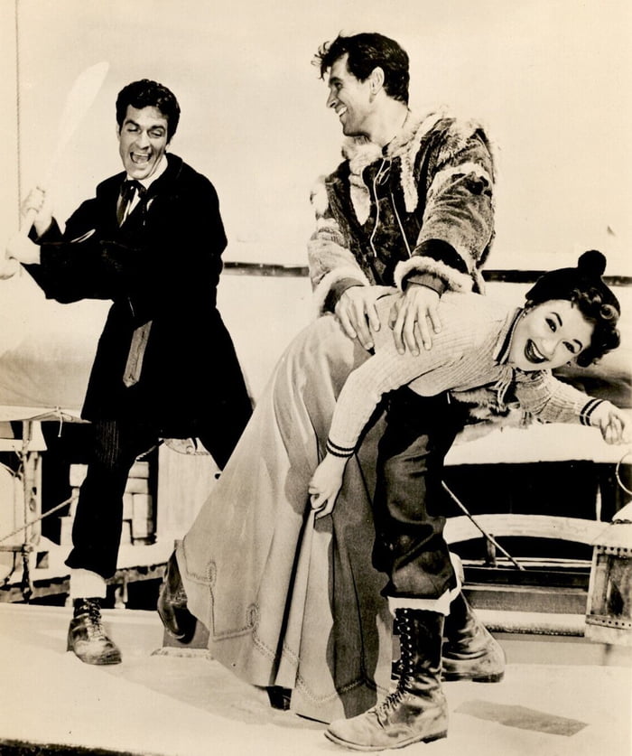 Hugh O'Brian & Rock Hudson spanking Marcia Henderson (1953) - 9GAG