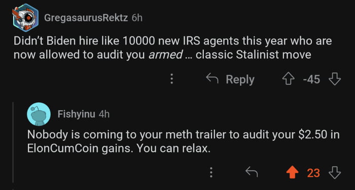 On a meme about the IRS - 9GAG