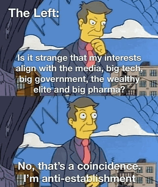 Who's anti establishment? - 9GAG