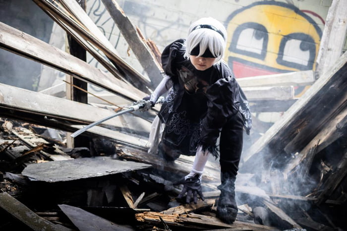 2b from nier by sharprocox - 9GAG