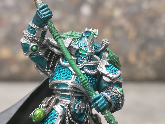 Progress on an alpha legion commission. Another alpharius... - 9GAG