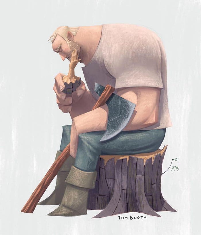 Beautiful Illustrations Tell The Story Of A Woodworker Grieving The ...
