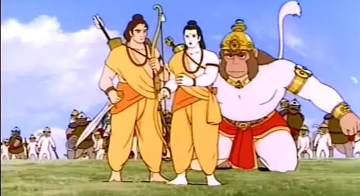 In 1992 Japan made a animated version of the Indian hindu epic Ramayan ...
