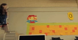 Super Post-it note Mario :: 유머/이슈 :: 뉴이슈