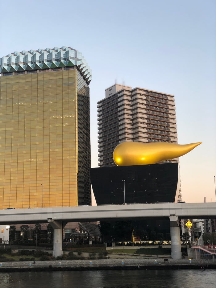 I present you the golden poop building from japan. - 9GAG