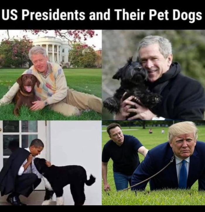 US Presidents and their pets - 9GAG