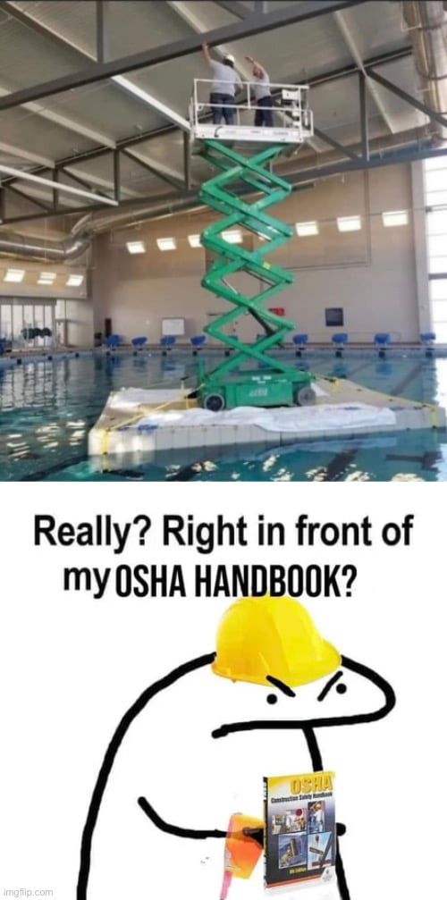 Really? Right in front of my OSHA handbook? - 9GAG