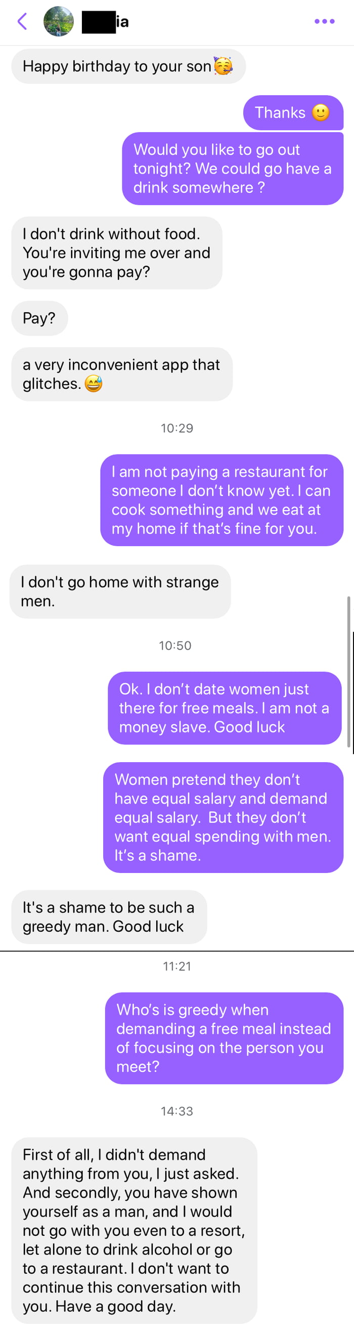 Some women date just for free meals... stay strong men! - 9GAG