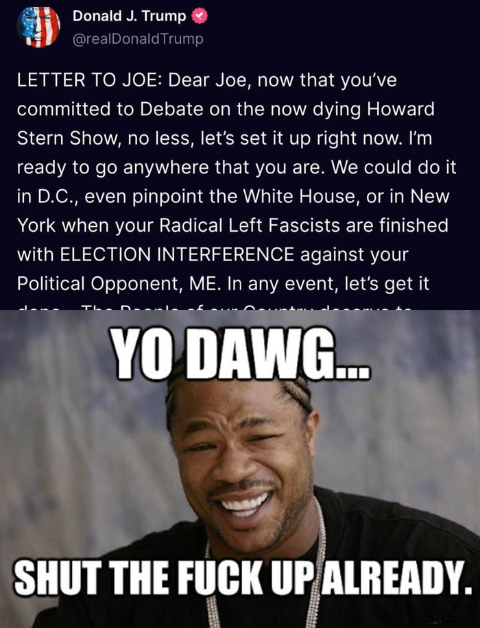 It will be such a cathartic moment for everyone when this guy finally ...