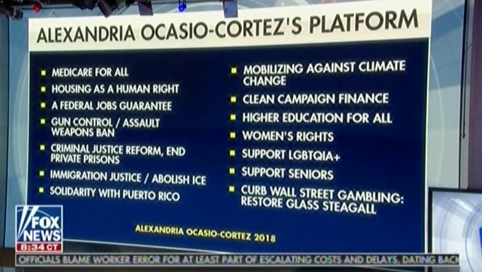 FOX NEWS EXPOSING AOC IS EVEN IN ALL CAPS, SINCE THIS IS AN EMERGENCY, AFTERALL - 9GAG
