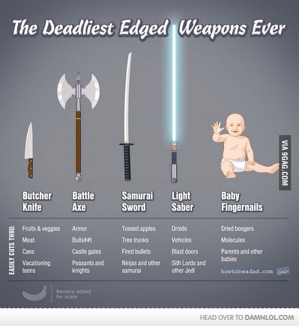 Deadliest weapons - 9GAG