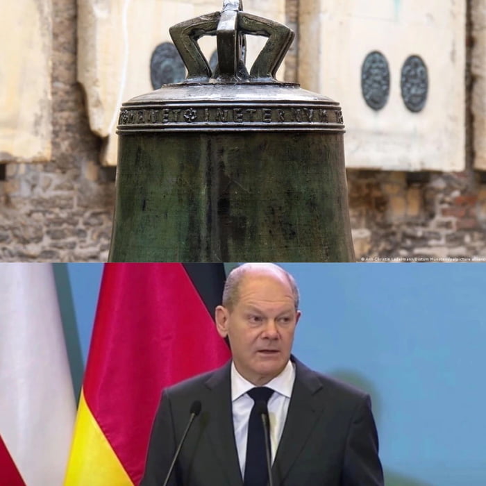 The bell hung in the Poland for 380 years. The Germans came and take it ...