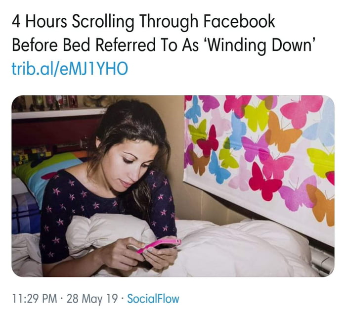 Just winding down for the night. It helps me relax - 9GAG