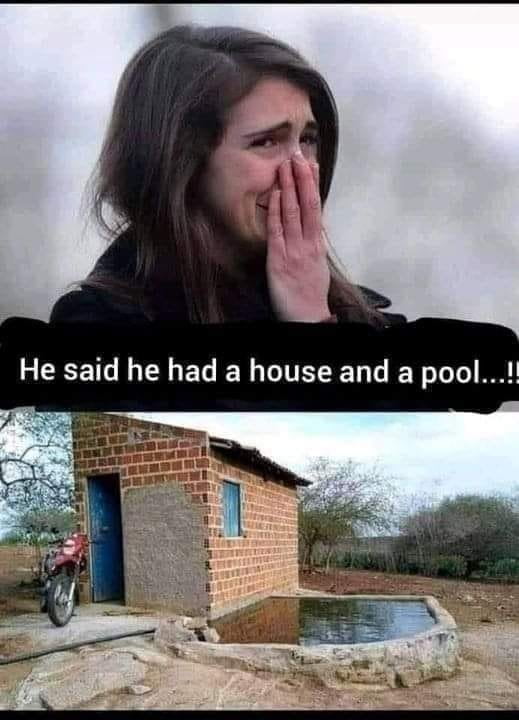 House and pool at home: - 9GAG