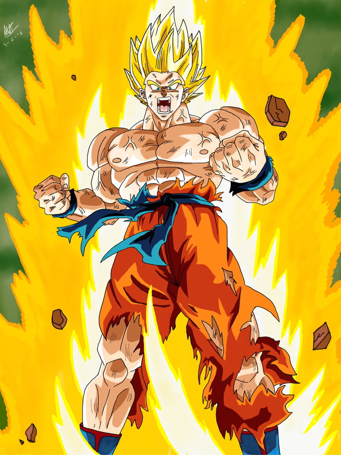 Angered Super Saiyan goku (final product) - 9GAG