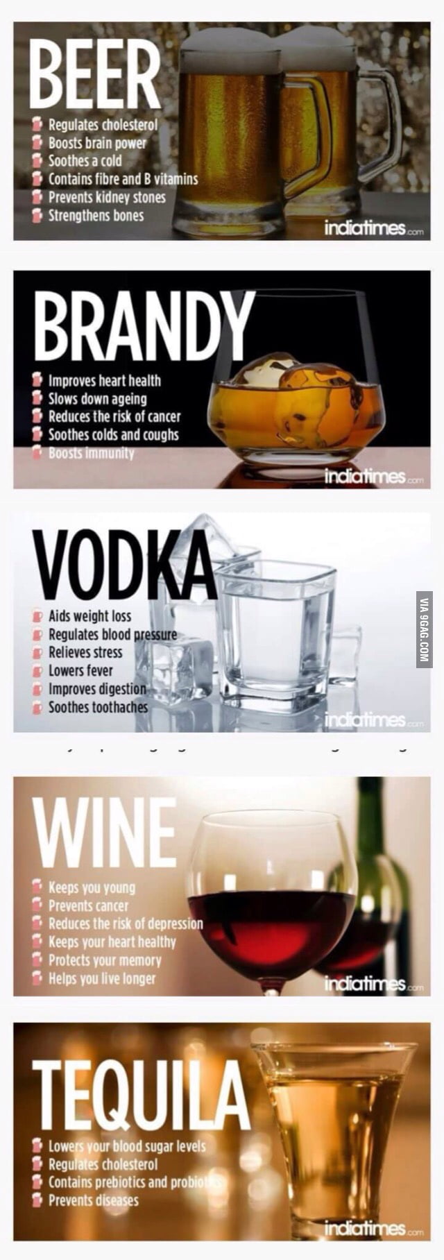 Benefits drinking alcohol beverages..... - 9GAG