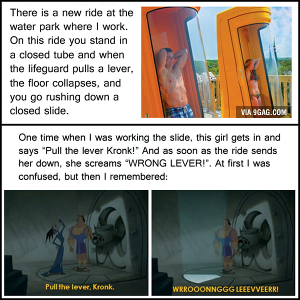 Pull the lever Kronk! - 9GAG