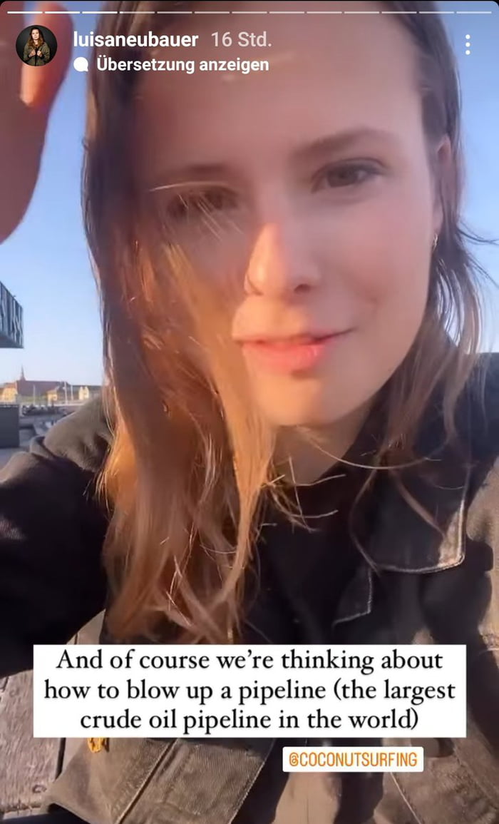 Luisa Neubauer (FFF Germany), June 2022. And now in the top 100 stars ...