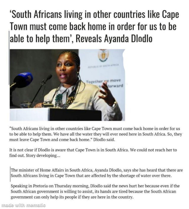 Please move back to South Africa guys - 9GAG