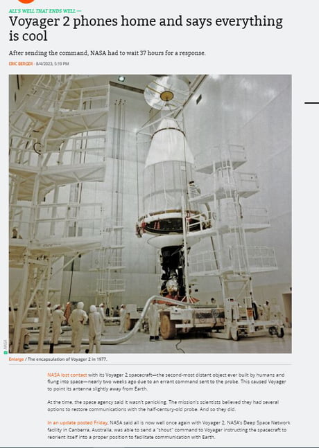 Voyager 2 Nasa Sending Off Building