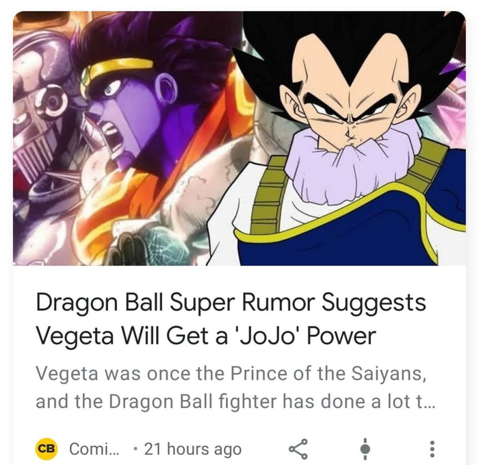 It finally happened, Dragon ball is now a Jojo reference - 9GAG