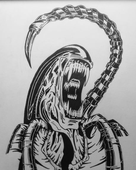 Xenomorph Sketch