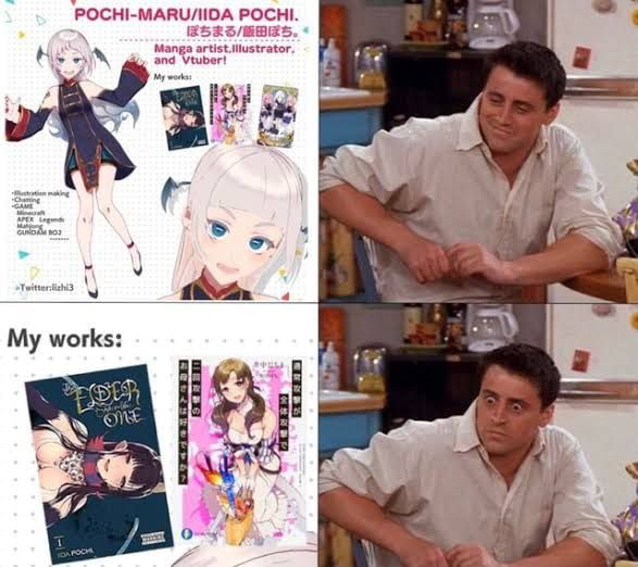 I'm still surprised pochi doesn't draw herself STACKED like her own characters - 9GAG