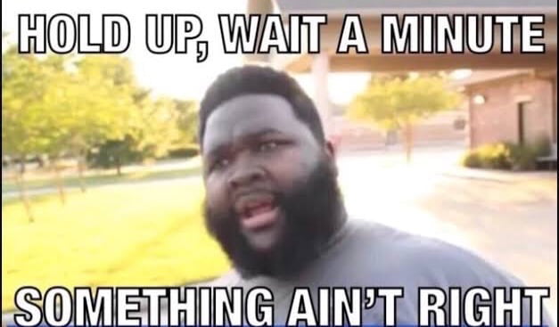 Hold up, wait a minute. Something ain’t right. - 9GAG