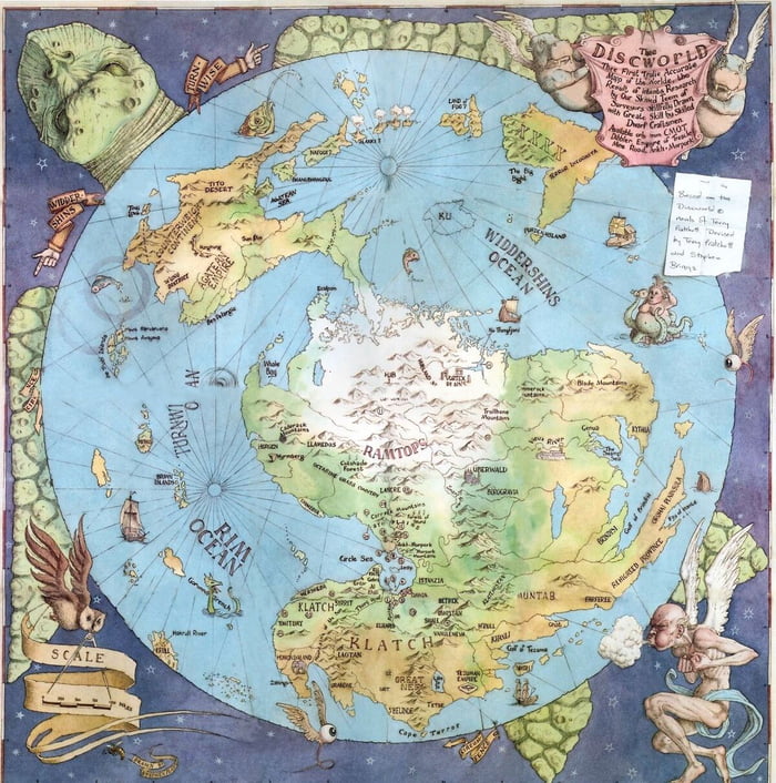 Discworld map anyone? If someone knows where to get a 4k version, tell ...