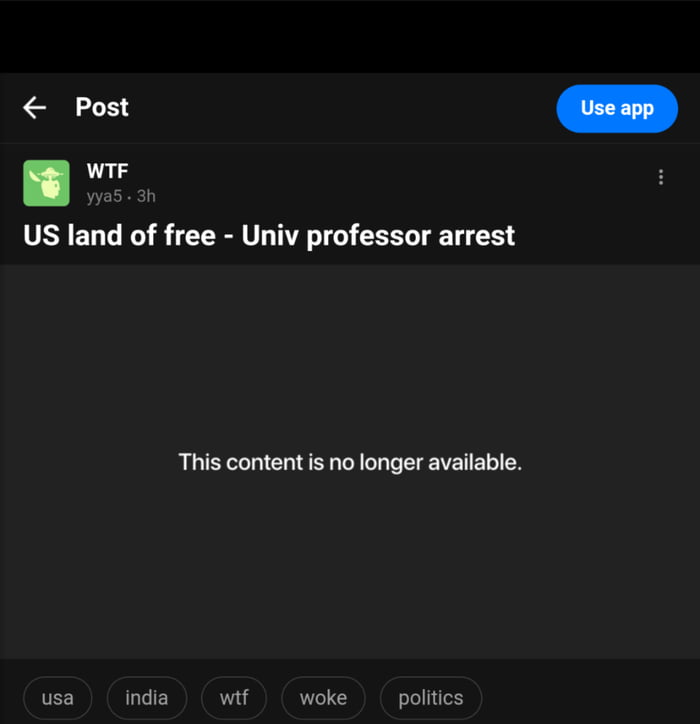 Why delete? posted in comments - 9GAG