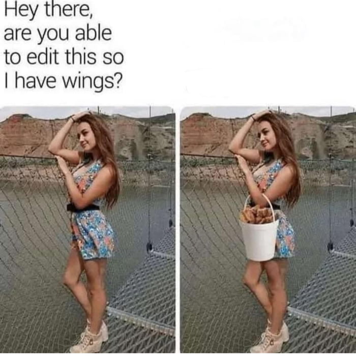 When you ask for wings and they nail it… literally - 9GAG