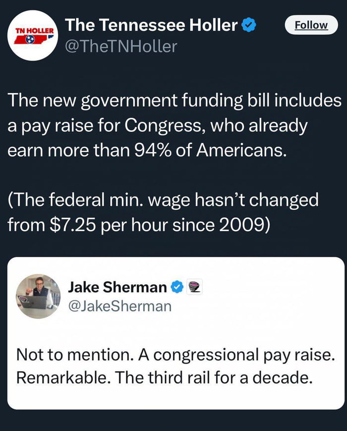 Pay Raise for Congress, Pennies for Workers! - 9GAG
