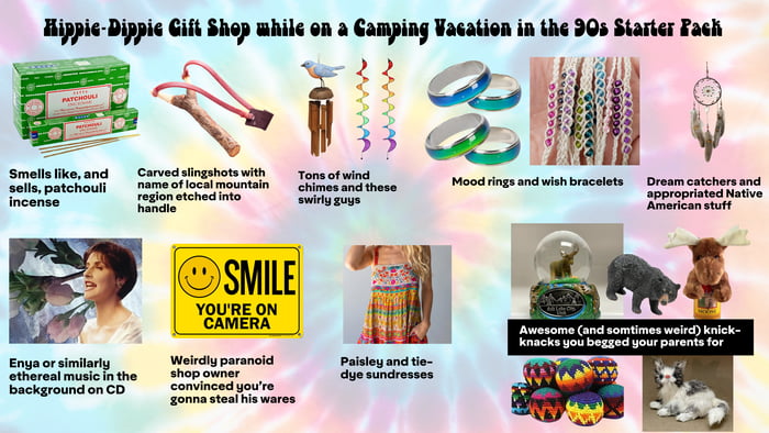 Hippie-Dippie Gift Shop while on a Camping Vacation in the 90s Starter ...
