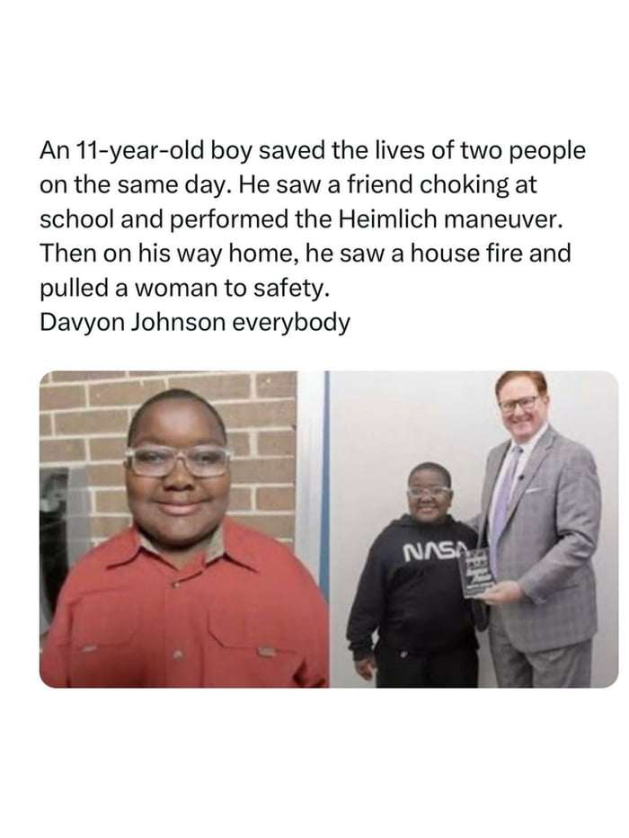 Incredible bravery from an 11-year-old boy who saved two lives in one ...