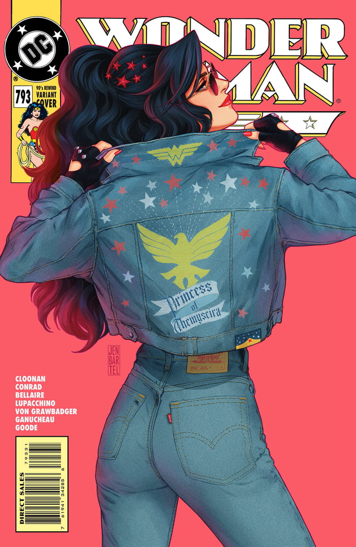 Wonder Woman 793 90's Rewind Variant Cover by Jen Bartel - 9GAG