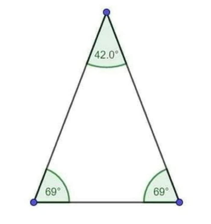 Nice-osceles triangle - 9GAG