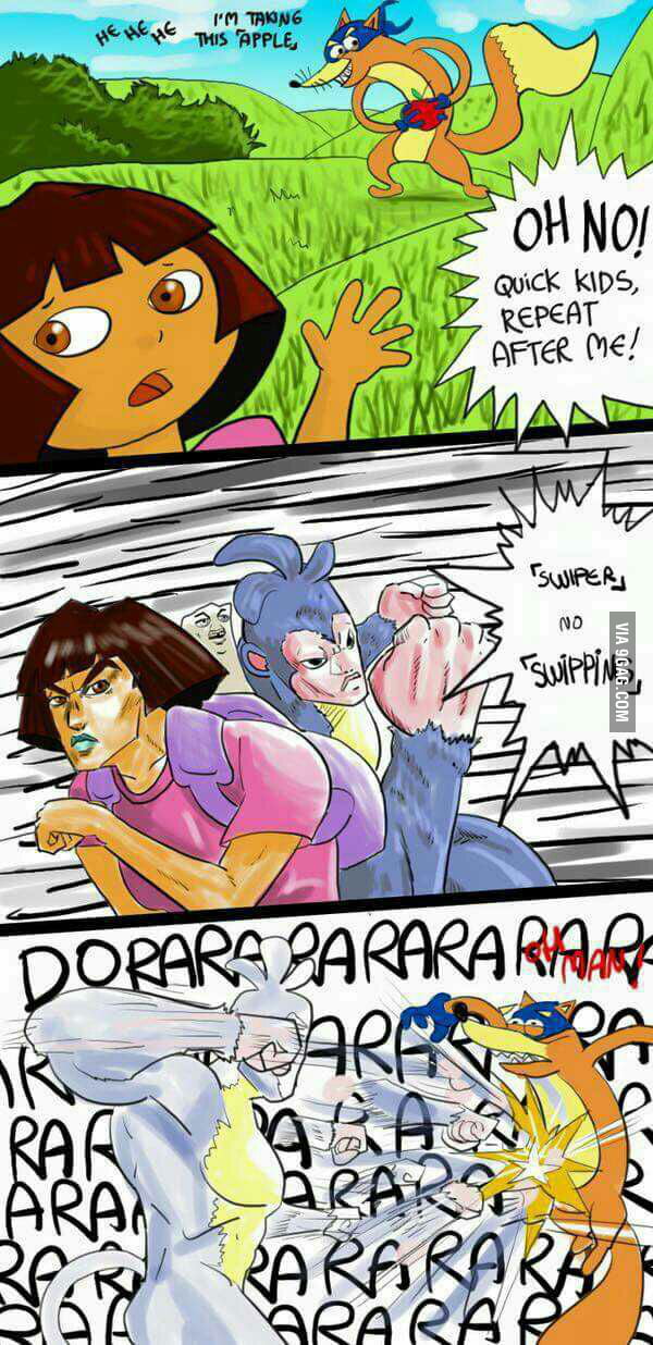 DORARARARARARA (Reference anime: Jojo's Bizzare Adventure) - 9GAG