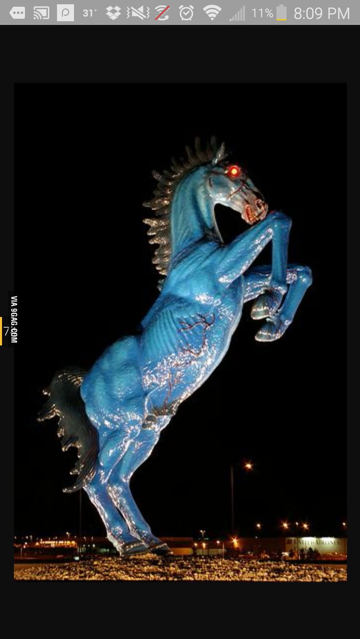 City sculptures? Meet Denver's "Blucifer"! It fell on it's creator and ...