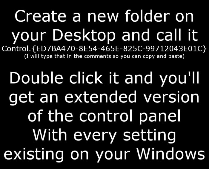 Extended version of the Windows control panel - 9GAG