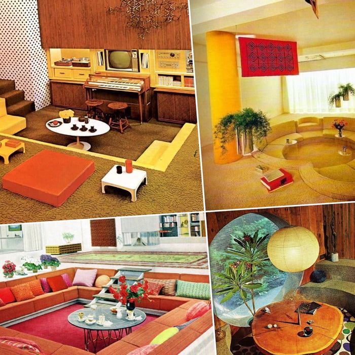 These 70s ‘conversation pits’ need to be brought back - 9GAG