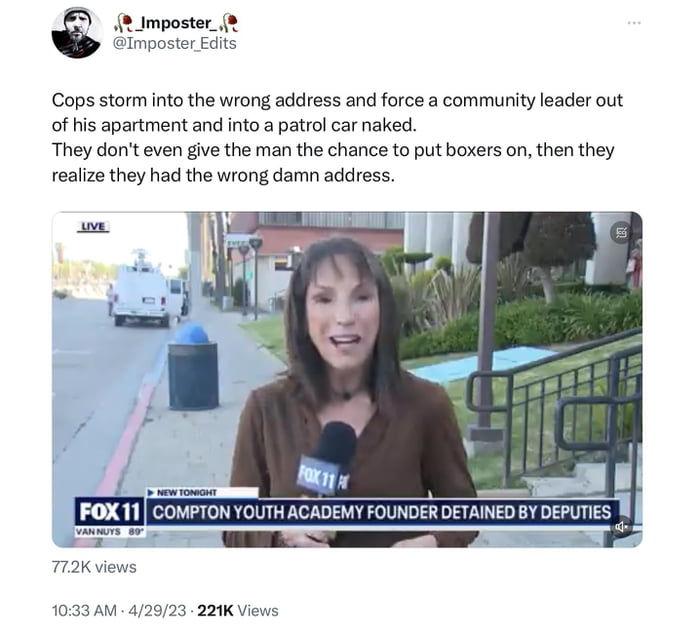 Walking him out naked? FFS - 9GAG