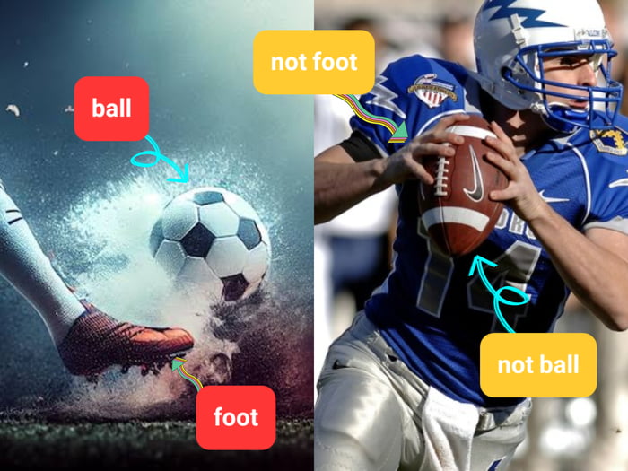 Not foot not ball - 9GAG