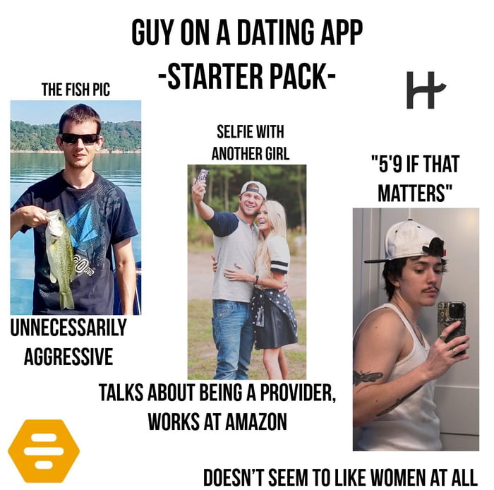 Guy on a dating app starter pack - 9GAG