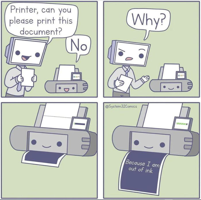 Printers are a-holes - 9GAG