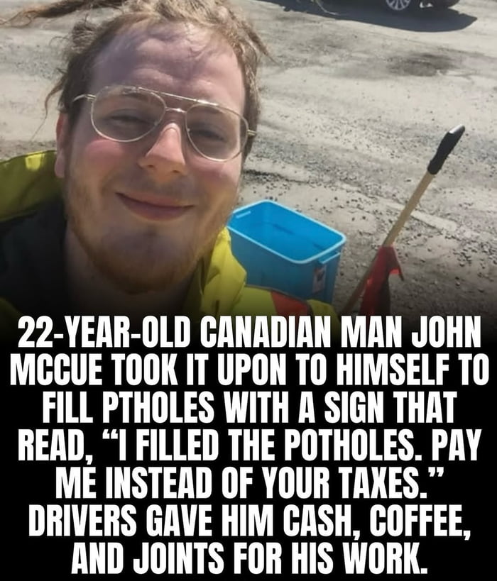 Direct action on potholes gets results. - 9GAG