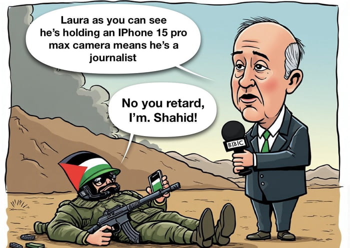 Everyone with an iPhone in Gaza is a journalist, apparently - 9GAG