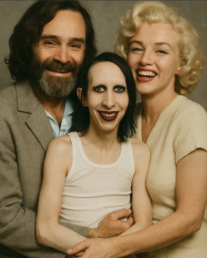 Marilyn Manson's happy family - 9GAG