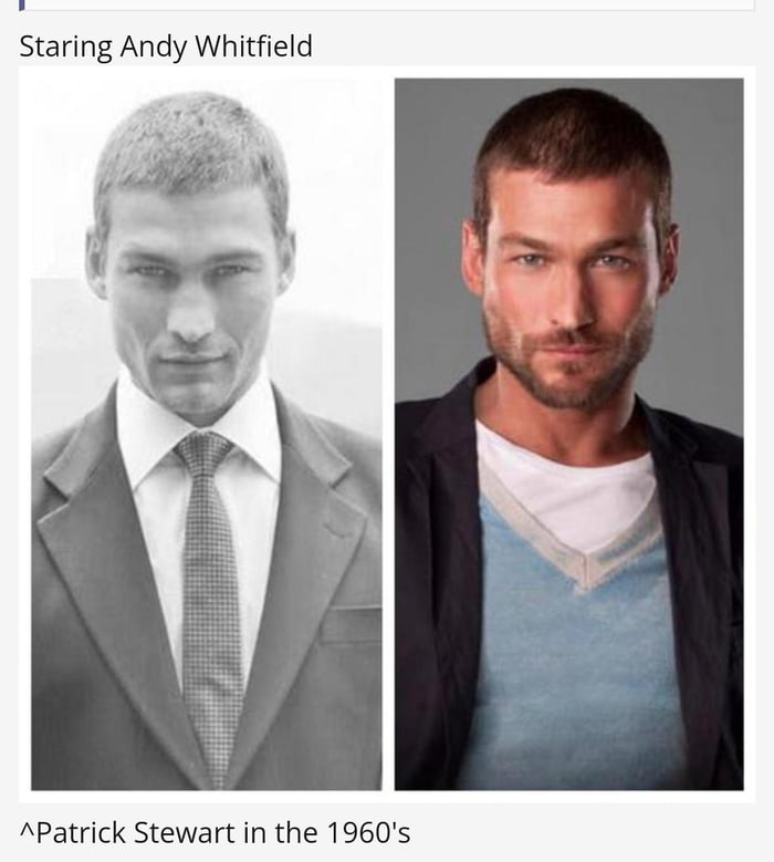 Young Patrick Stewart (Picard/ Professor Charles Xavier) and Andy ...